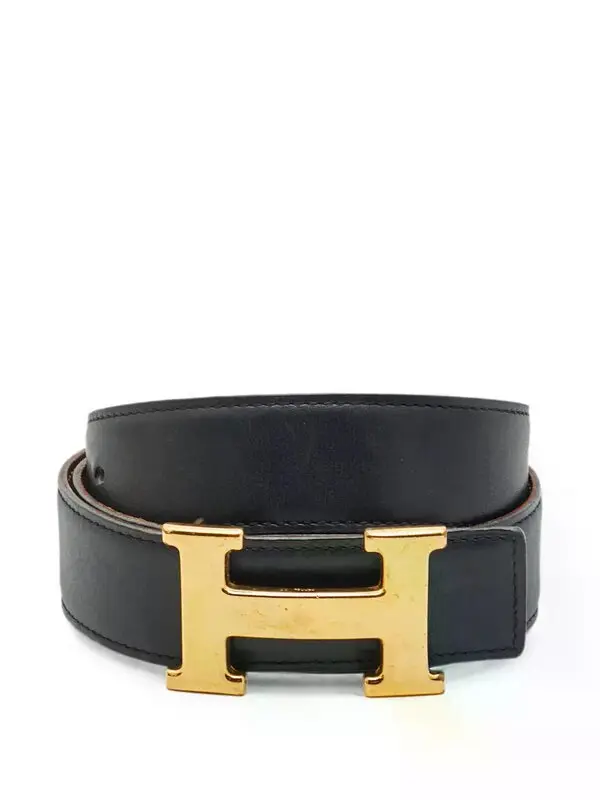 Hermès 1996 H Reversible Leather Belt