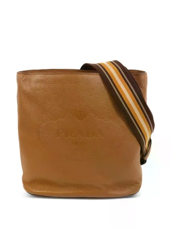 Prada Vitello Phenix Leather Shoulder Bag