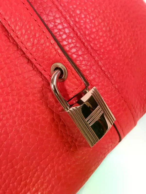 Hermès Picotin Clemence Tote Bag - Red