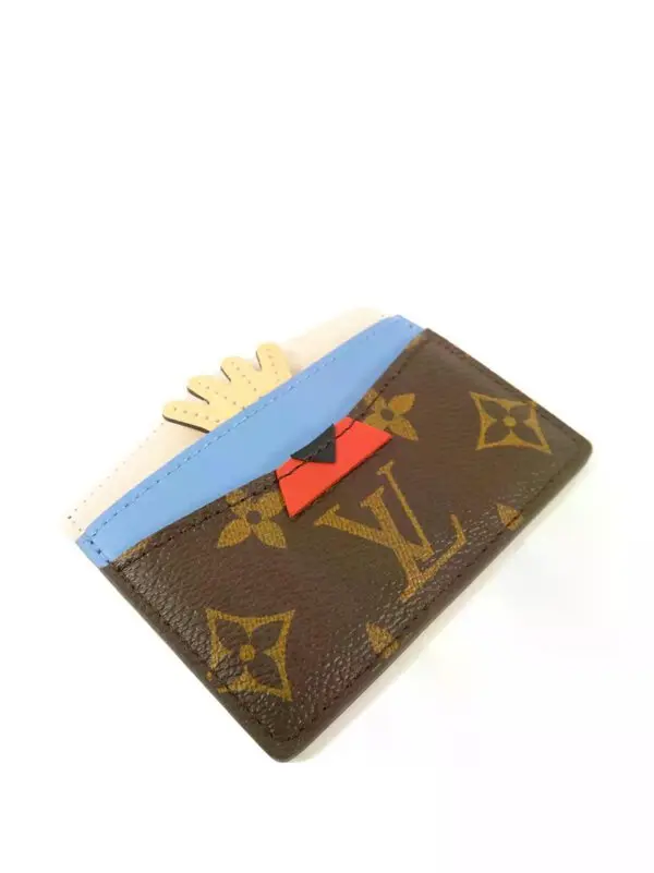 LOUIS VUITTON Tribal Mask Monogram-pattern Card Holder