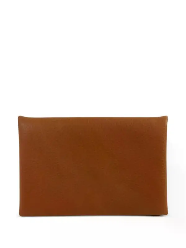 Hermès Calvi Evercolor Card Holder - Neutrals
