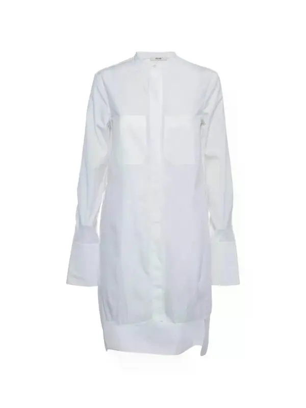 Celine High Slit Mini Shirt Dress