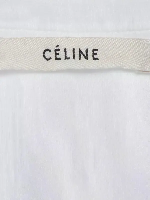 Celine High Slit Mini Shirt Dress
