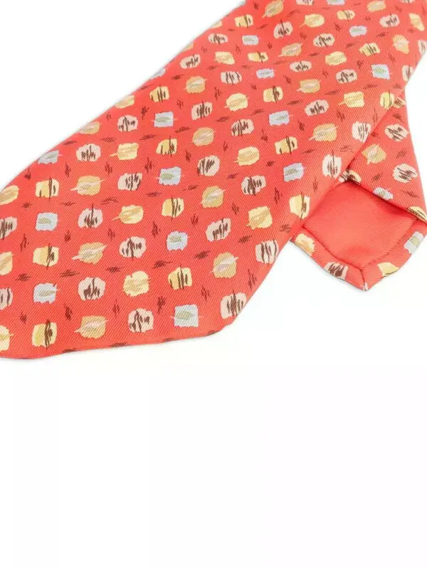 Hermès Silk Abstract Print Tie