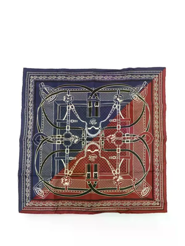 Hermès Silk Scarf - Blue