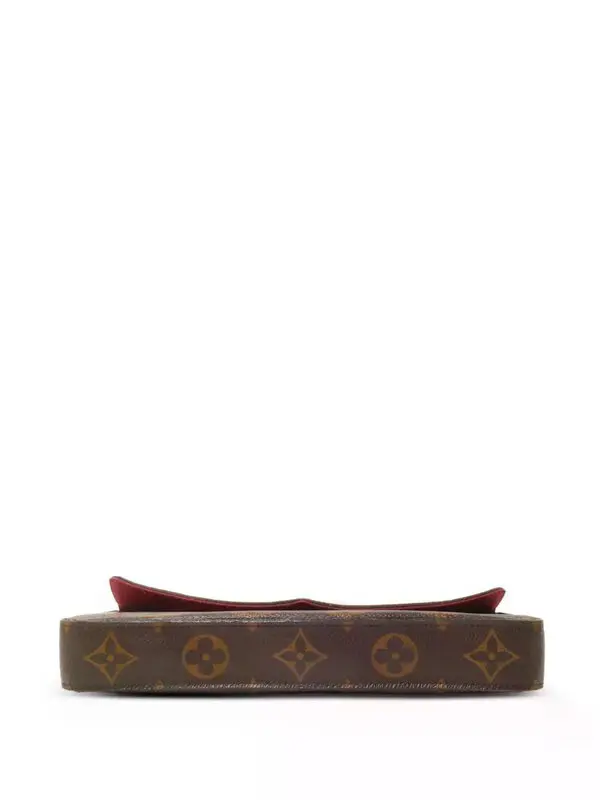 LOUIS VUITTON Felicie Pochette Monogram Canvas Shoulder Bag - Brown