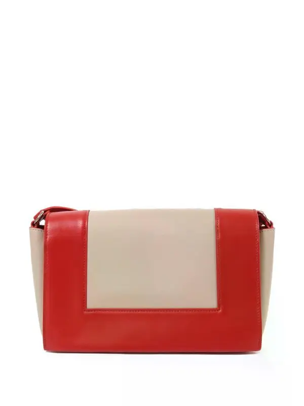 Celine Color-blocked Leather Shoulder Bag