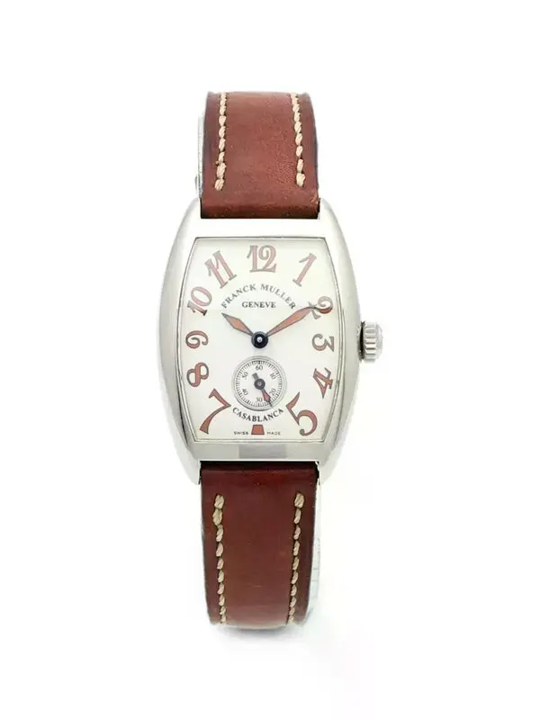 Franck Muller Casablanca 1750 Sahara Stainless Steel Tonneau Watch - White