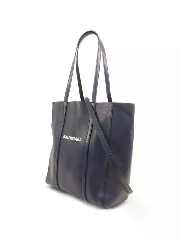 Balenciaga Everyday Xs Leather Tote Bag - Blue