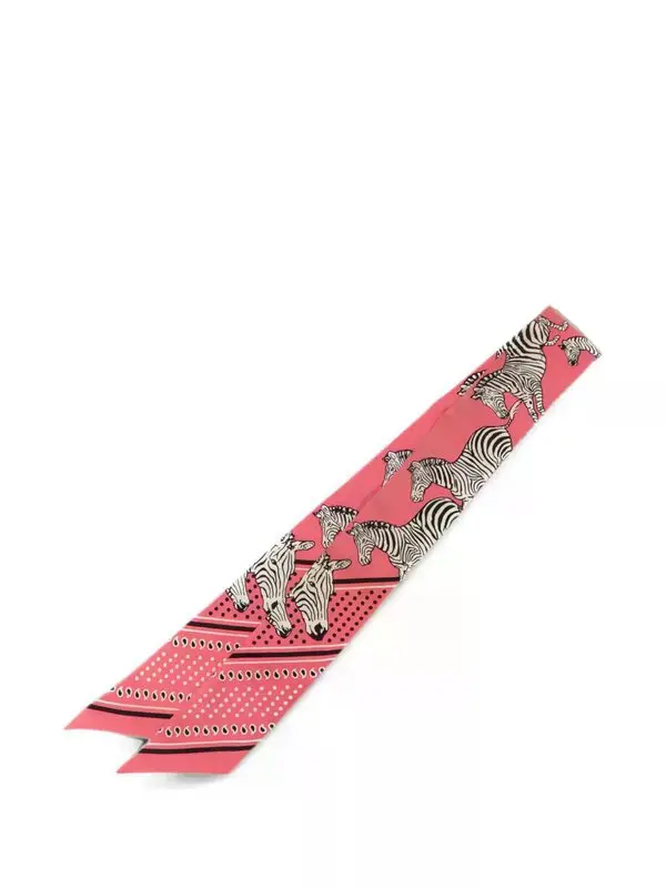 Hermès Twilly Zebra-print Scarf