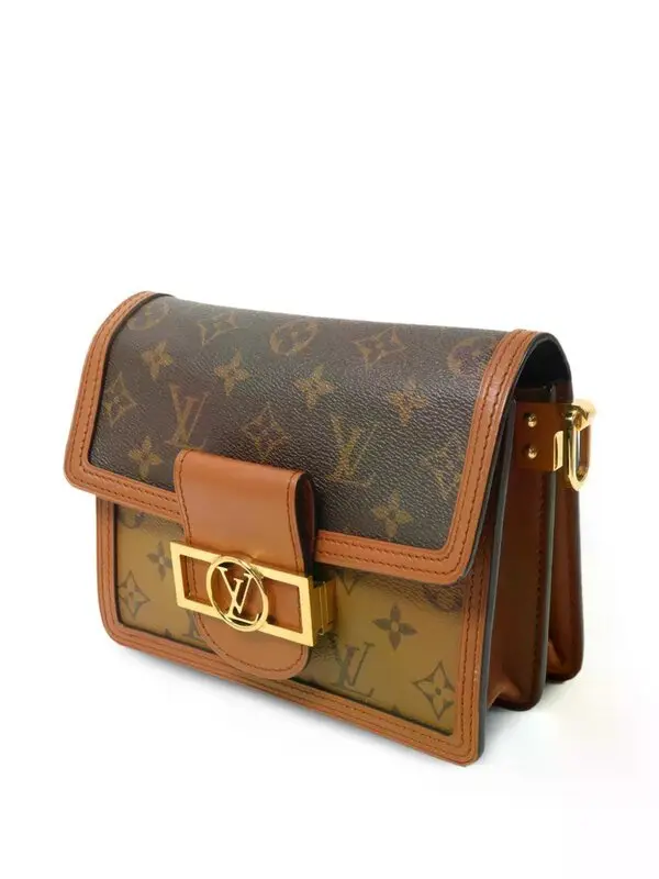 LOUIS VUITTON Dauphine Monogram Reverse Shoulder Bag - Brown