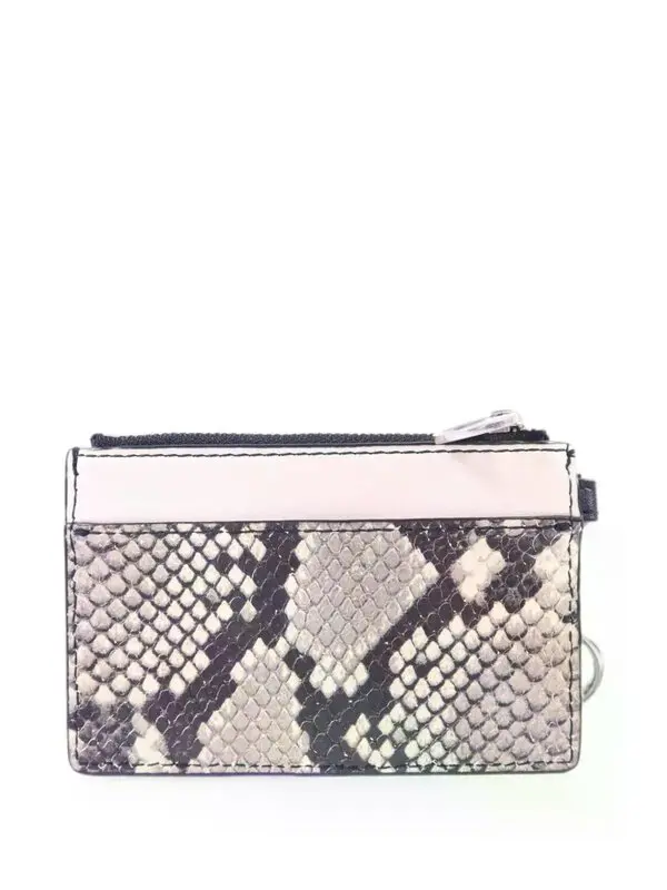 Tory Burch Studded Snakeskin-effect Cardcase