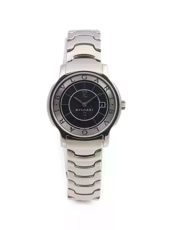 BVLGARI Solotempo 29mm Stainless Steel Watch With Dial - Black