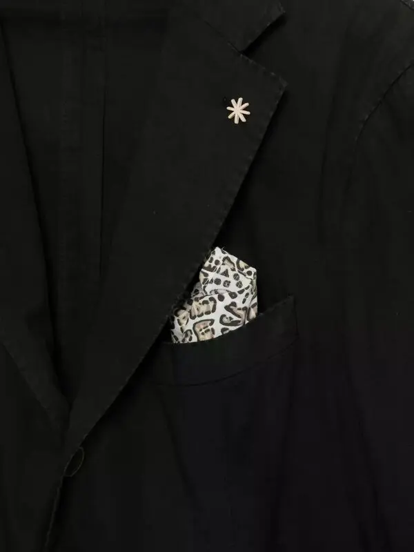 MANUEL RITZ Logo-pin Single-breasted Blazer