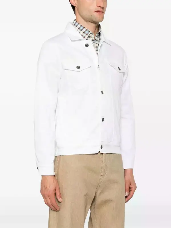 DONDUP Logo-plaque Button-down Denim Jacket