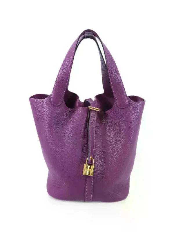Hermès Mm Picotin Tote Bag - Purple