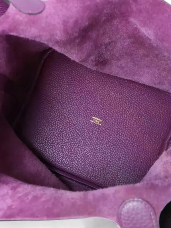 Hermès Mm Picotin Tote Bag - Purple