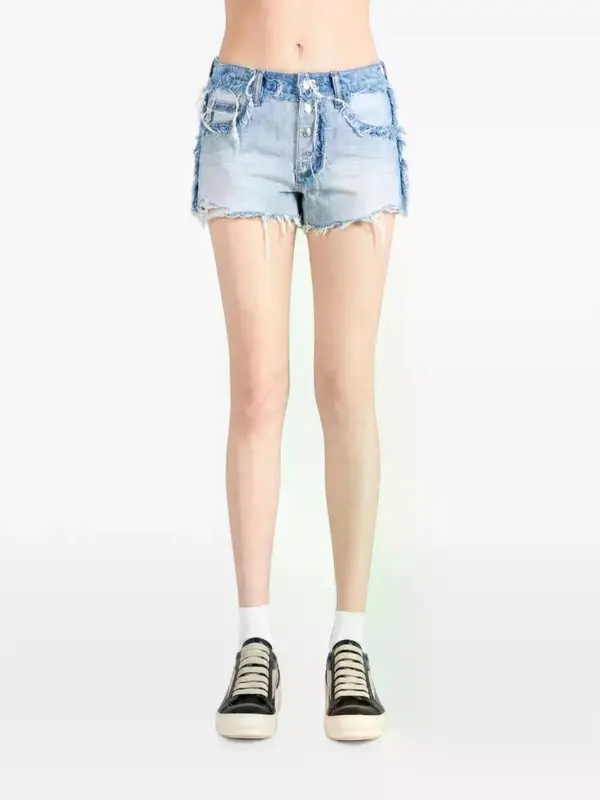 Alexander Wang Deconstructed Frayed-edge Shorts