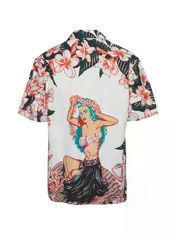 Valentino Garavani X Sun Surf Floral-print Shirt