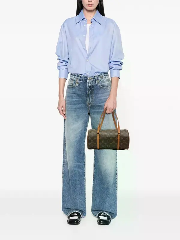 LOUIS VUITTON Monogram Papillon 30 Handbag - Brown