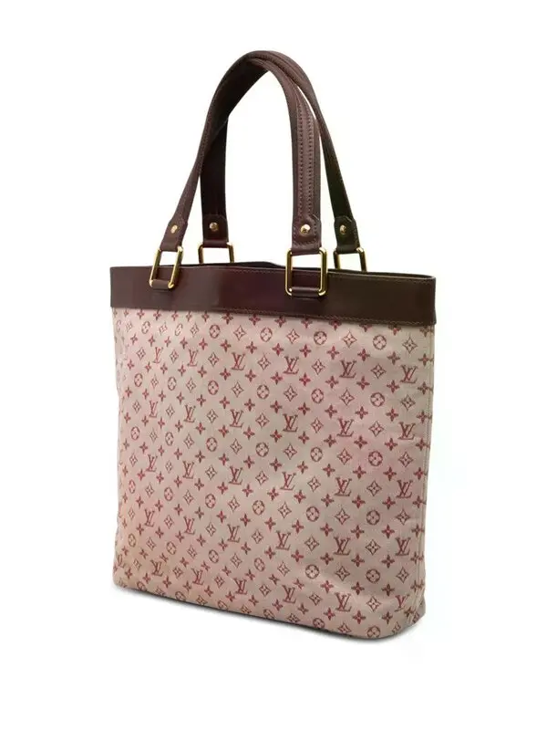 LOUIS VUITTON 2003 Monogram Mini Lin Lucille Gm Handbag - Red