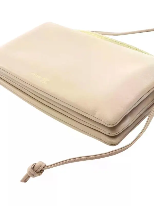 Celine Leather Shoulder Bag - Neutrals