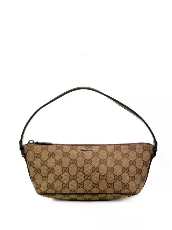 Gucci Gg Canvas Web Boat Shoulder Bag - Neutrals