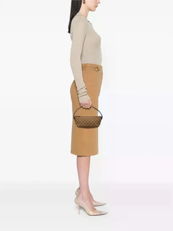 Gucci Gg Canvas Web Boat Shoulder Bag - Neutrals