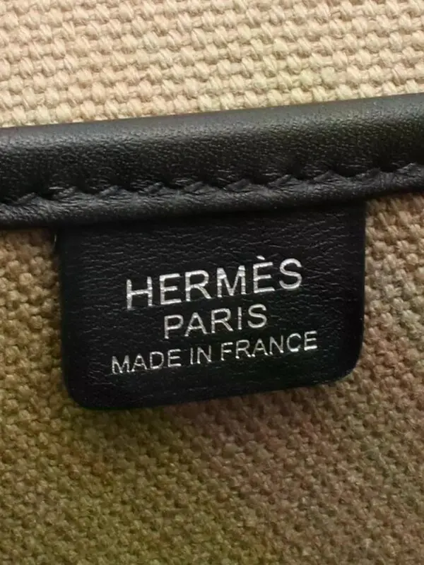 Hermès Toile Etriviere Pocket 27 Tote Bag