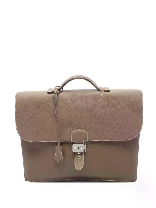 Hermès Sac À Dépêches 38 Briefcase - Grey