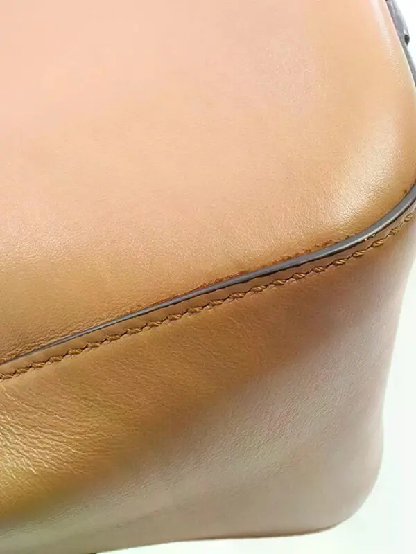 Fendi Selleria Ff Leather Tote Satchel - Brown