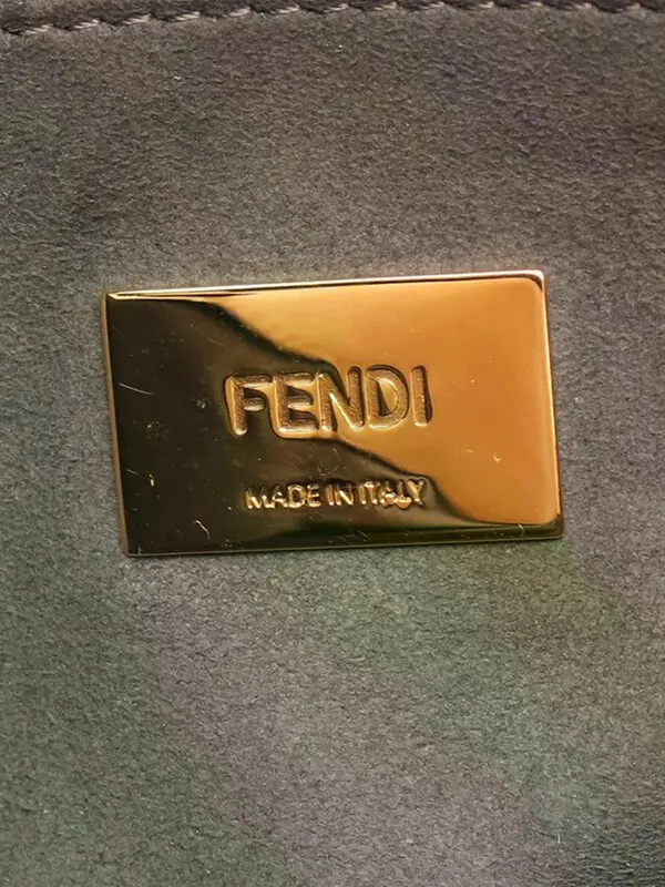 Fendi Selleria Ff Leather Tote Satchel - Brown