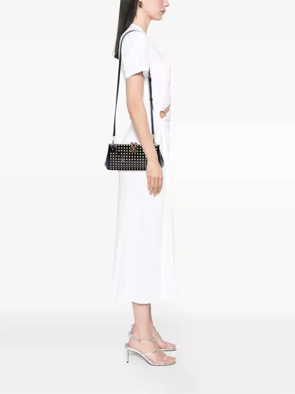 Burberry Studded Calfskin Padlock Crossbody Bag