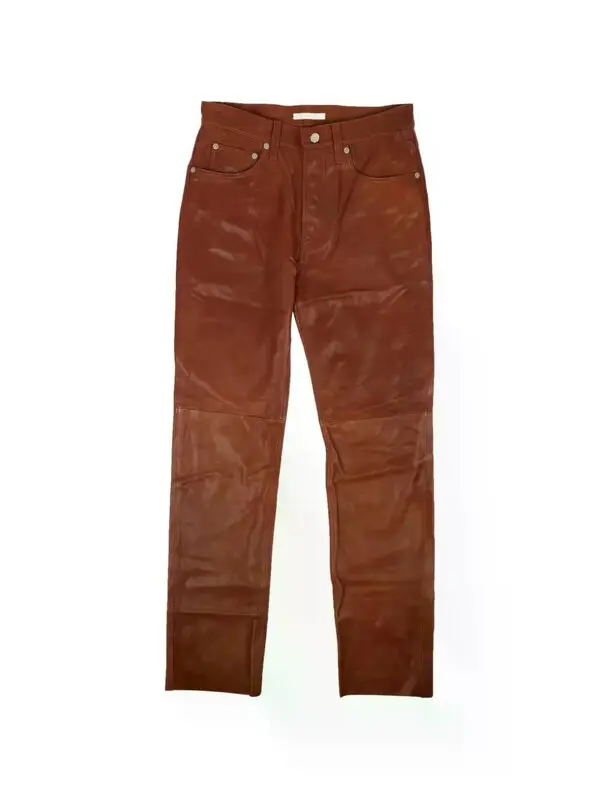 Helmut Lang Masc Hi Leather Trousers