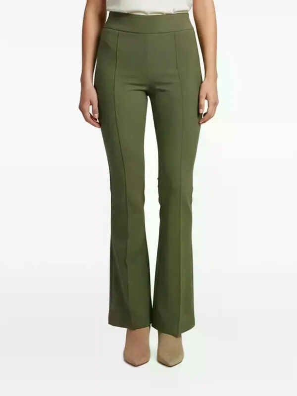 Elisabetta Franchi Flared Crepe Trousers