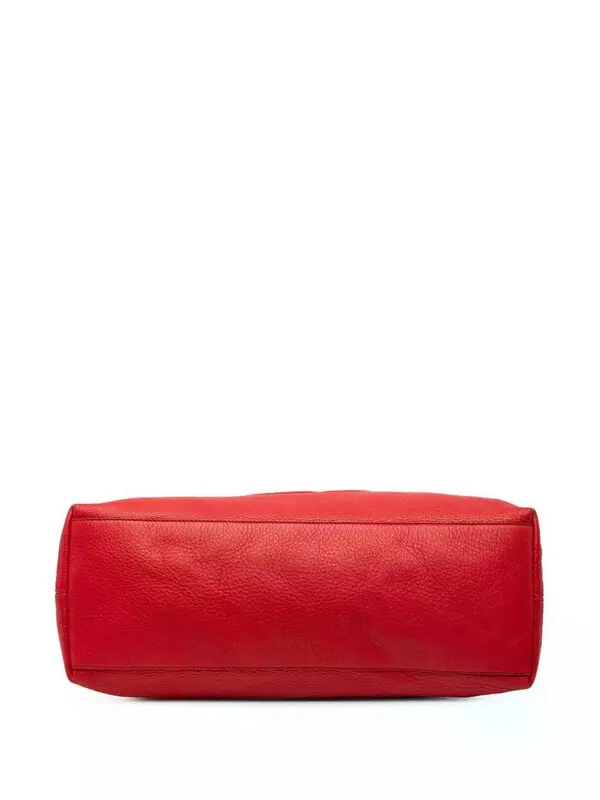 Gucci Soho Chain Tote Bag In Calfskin - Red