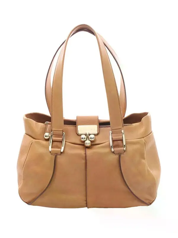 Celine Leather Shoulder Bag - Brown