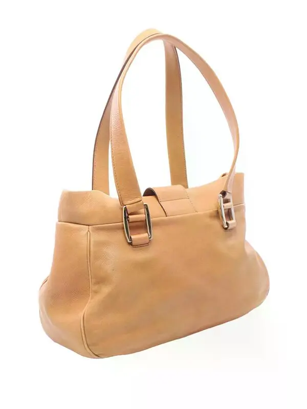Celine Leather Shoulder Bag - Brown