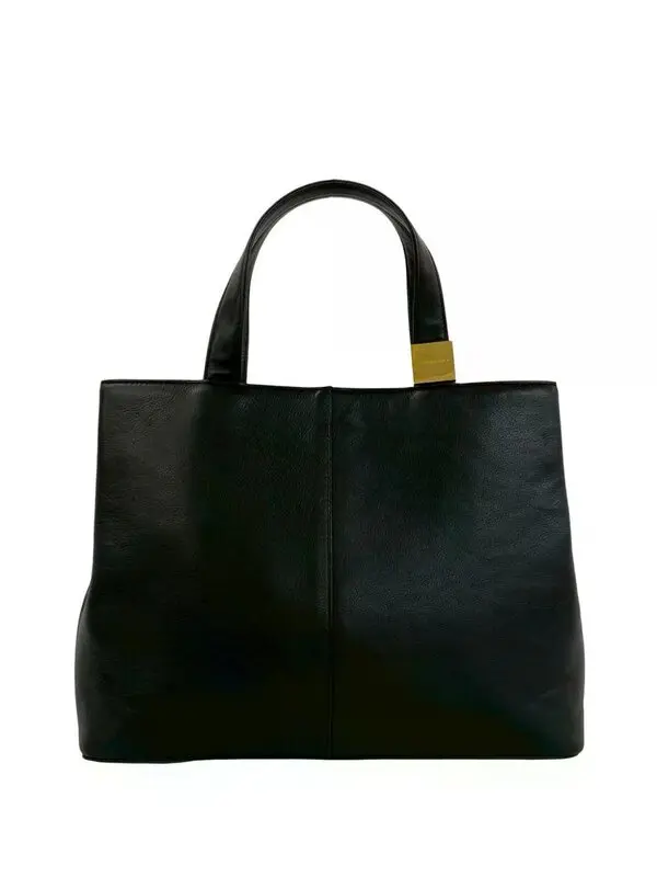 Burberry Leather Tote Handbag