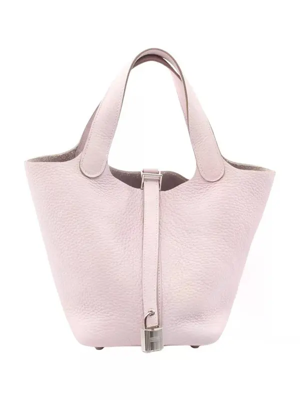 Hermès Clemence Picotin Lock 18 Handbag - Pink