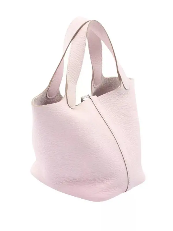 Hermès Clemence Picotin Lock 18 Handbag - Pink