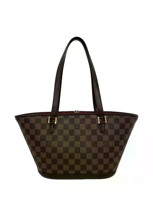 LOUIS VUITTON Damier Ebene Manosque Pm Shoulder Bag - Brown