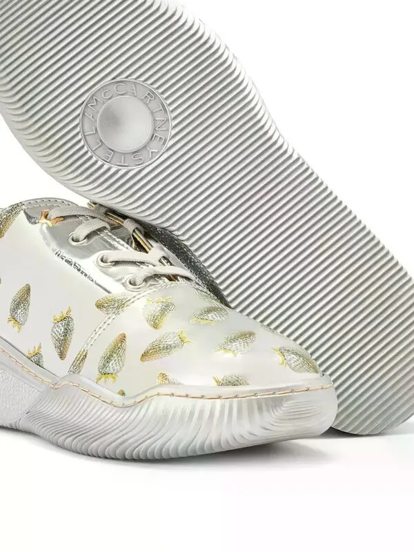 Stella McCartney Strawberry Print Patent Leather Sneakers