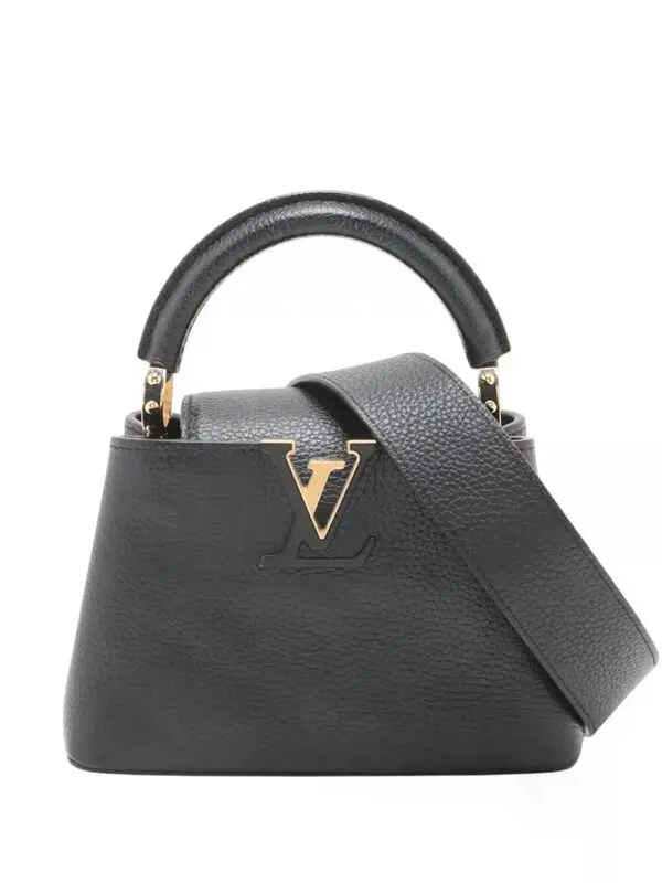 LOUIS VUITTON Taurillon Mini Capucines Satchel