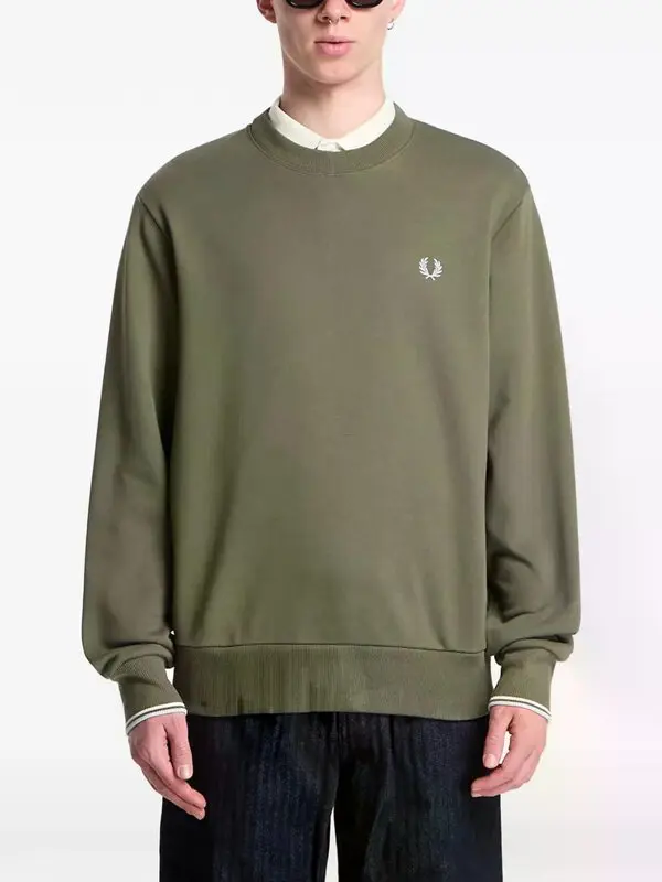 Fred Perry Embroidered Logo Crew Neck Sweater