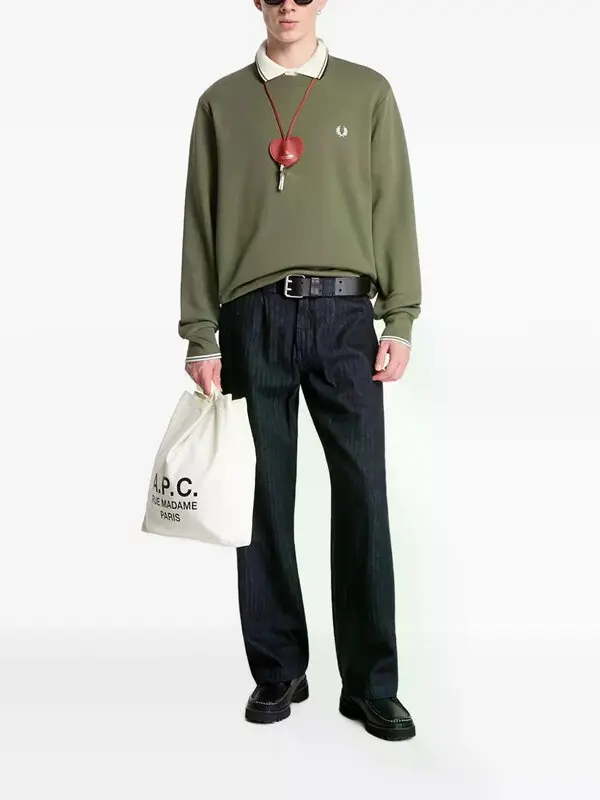 Fred Perry Embroidered Logo Crew Neck Sweater
