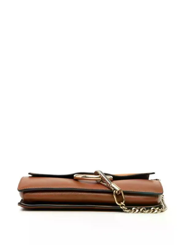 Chloé Faye Small Suede And Calfskin Crossbody Bag - Brown