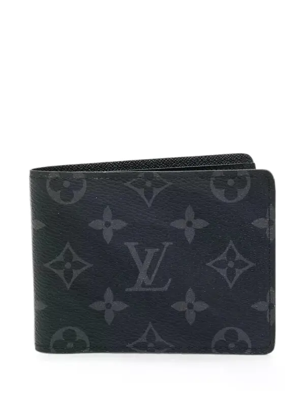 LOUIS VUITTON Slender Monogram Eclipse Bifold Wallet - Black
