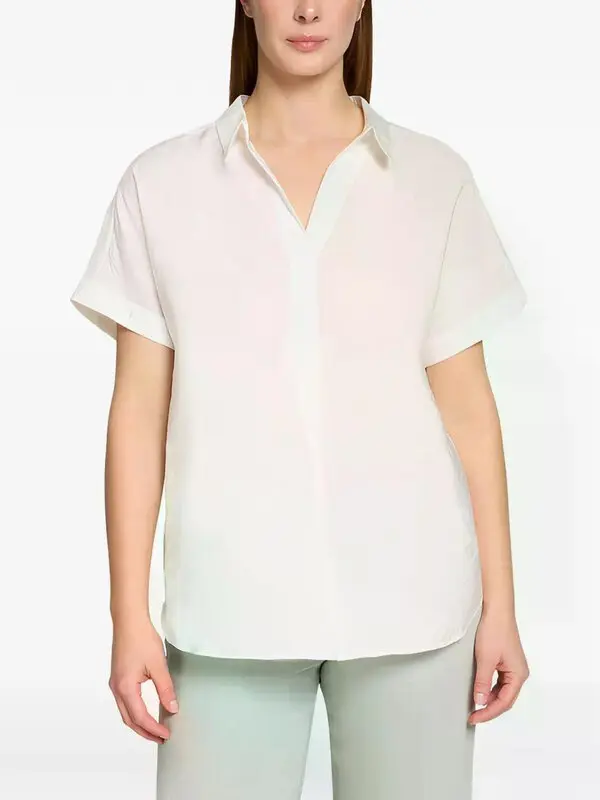 BETTY BARCLAY Short Sleeve Collared Blouse