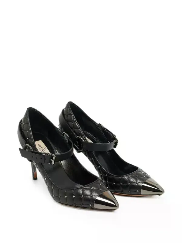 Valentino Garavani Rockstud Quilted Leather Stiletto Pumps